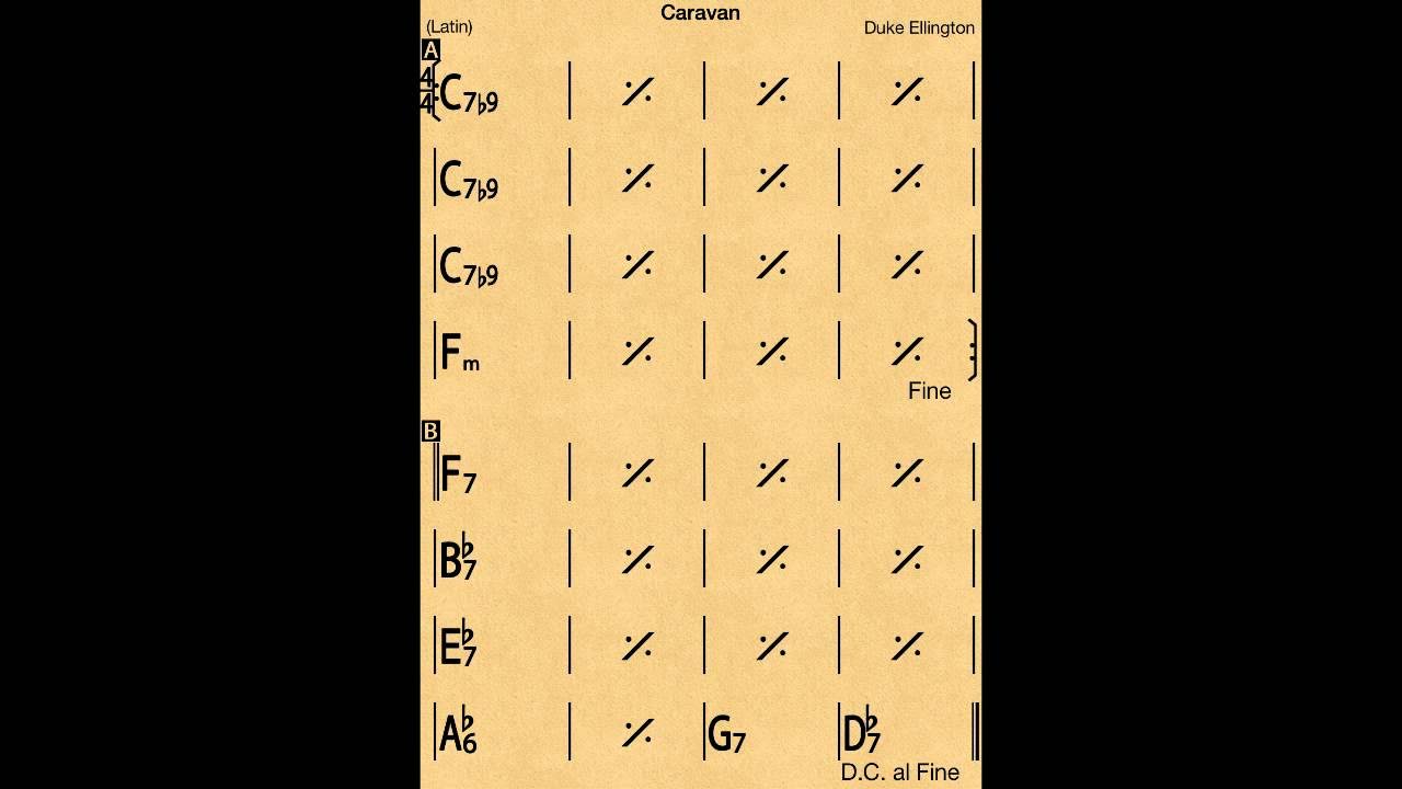 Caravan Backing Track Play Along Youtube