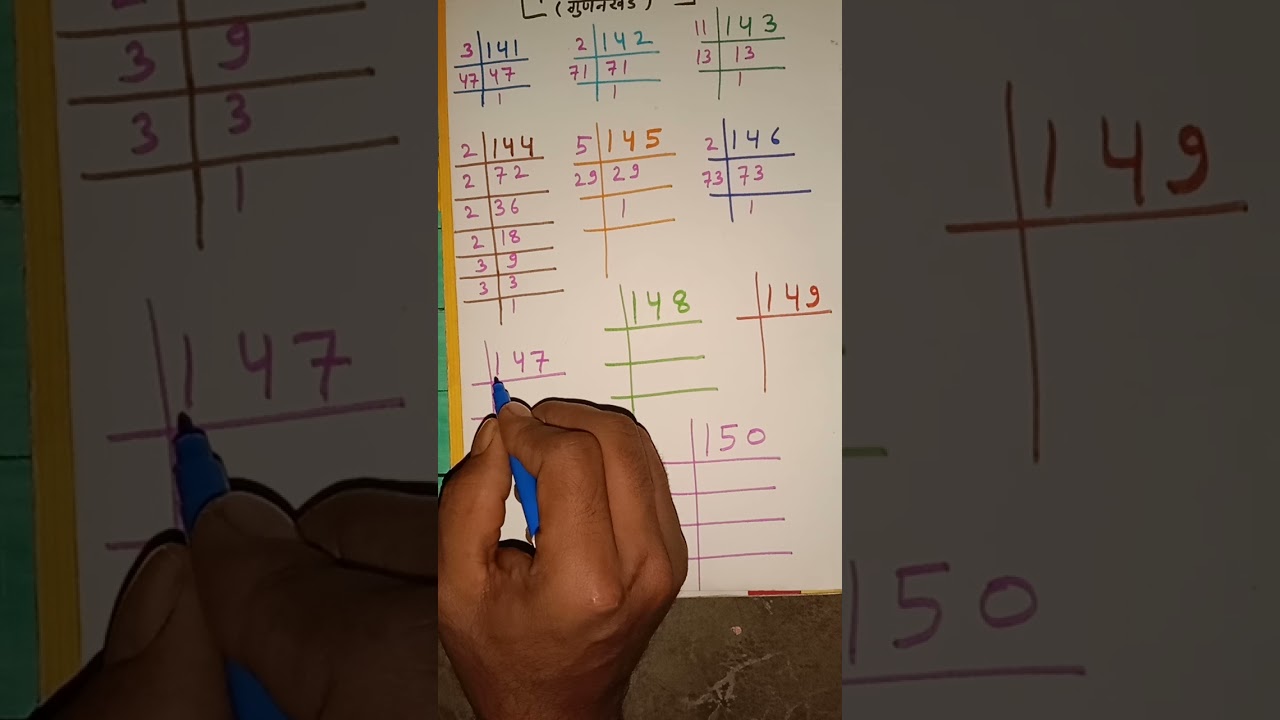 Prime factors of 147 - YouTube