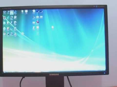 Samsung SyncMaster 2343BW - YouTube