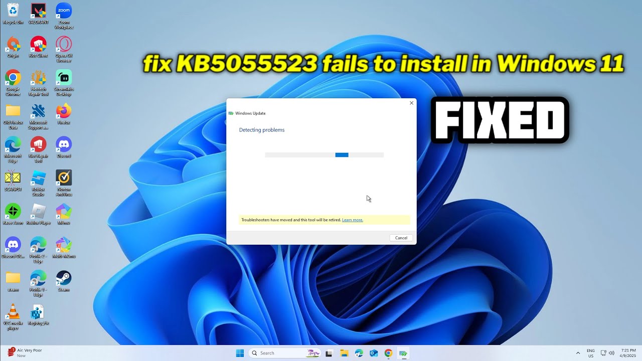 (FIXED) KB5055523 fails to install in Windows 11 - YouTube