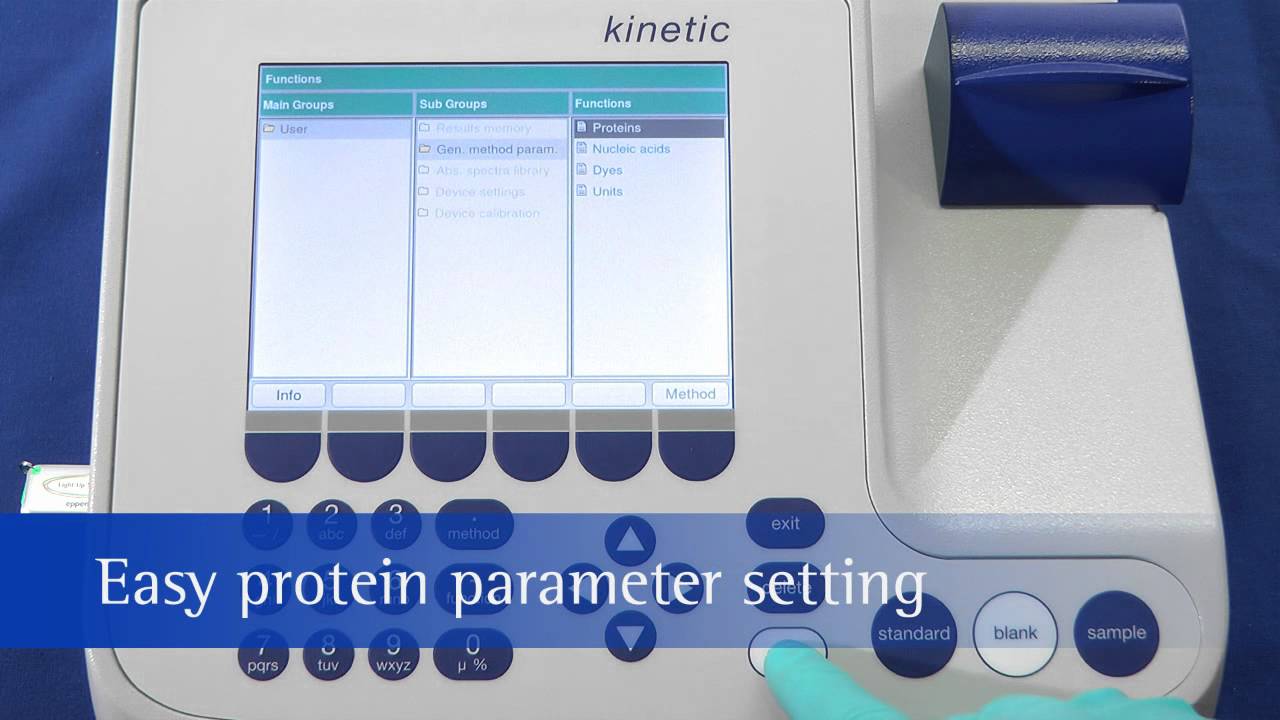 Comfortable detection of protein concentration at 280 nm with the ...
