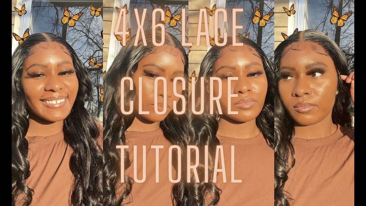 SUPER EASY STEP BY STEP GLUELESS 4x6 LACE CLOSURE INSTALL FOR BEGINNERS ...