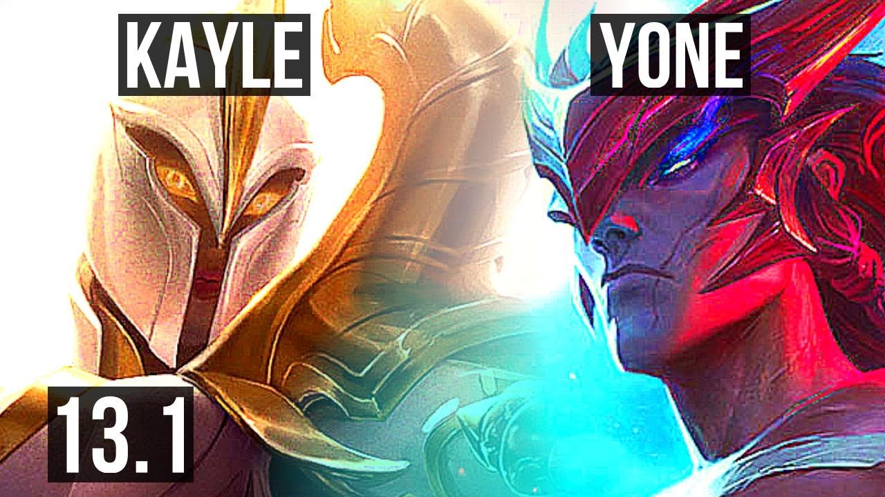 KAYLE vs YONE (TOP) | Rank 10 Kayle | EUW Master | 13.1 - YouTube