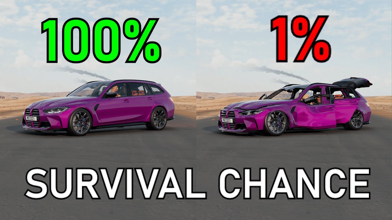 Realistic Survival Chance Crashes #51 (With Dummies) | BeamNG.drive ...