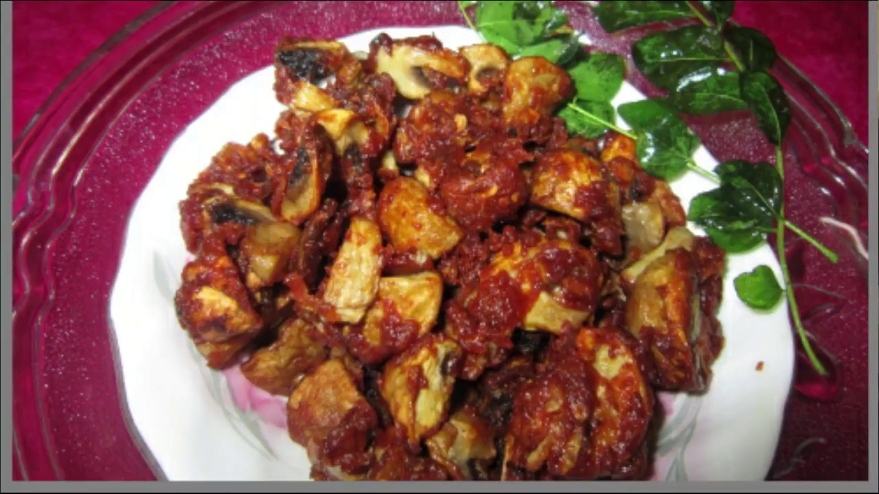 காளான் சில்லி | Mushroom 65 in Tamil | Kalan Chilli | Mushroom Chilli ...