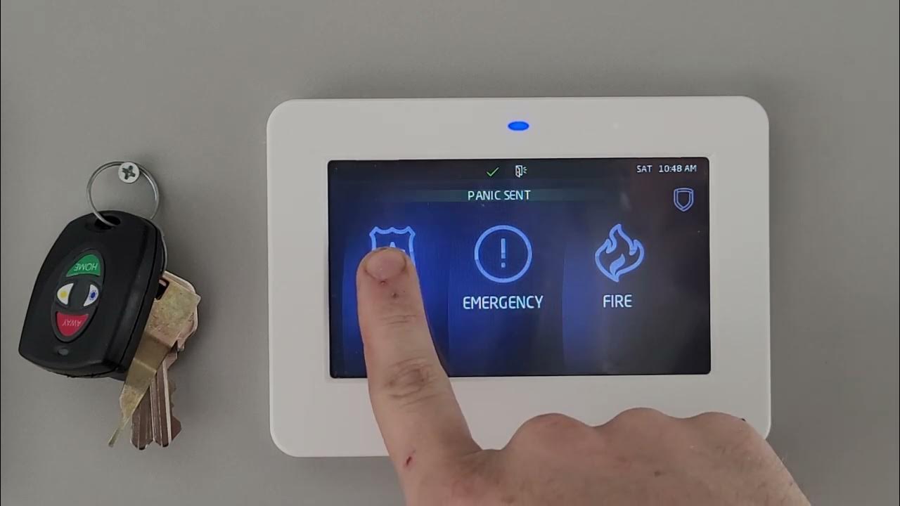 Keypad Panic - DMP Touchscreen Keypad - YouTube