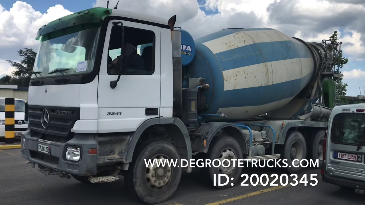 Degroote Trucks: Mercedes-Benz Actros 3241 concrete mixer for sale ...