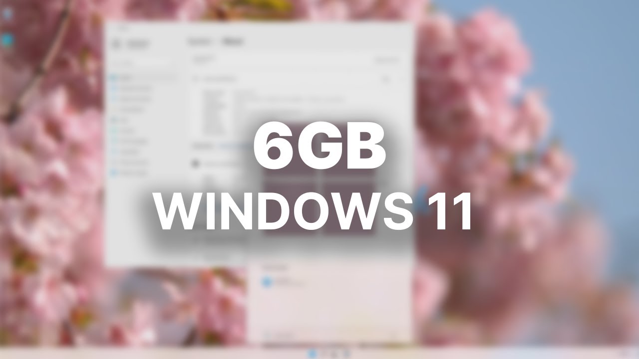 A 6GB Windows 11 Install? - The Smallest Windows 11 Build - YouTube