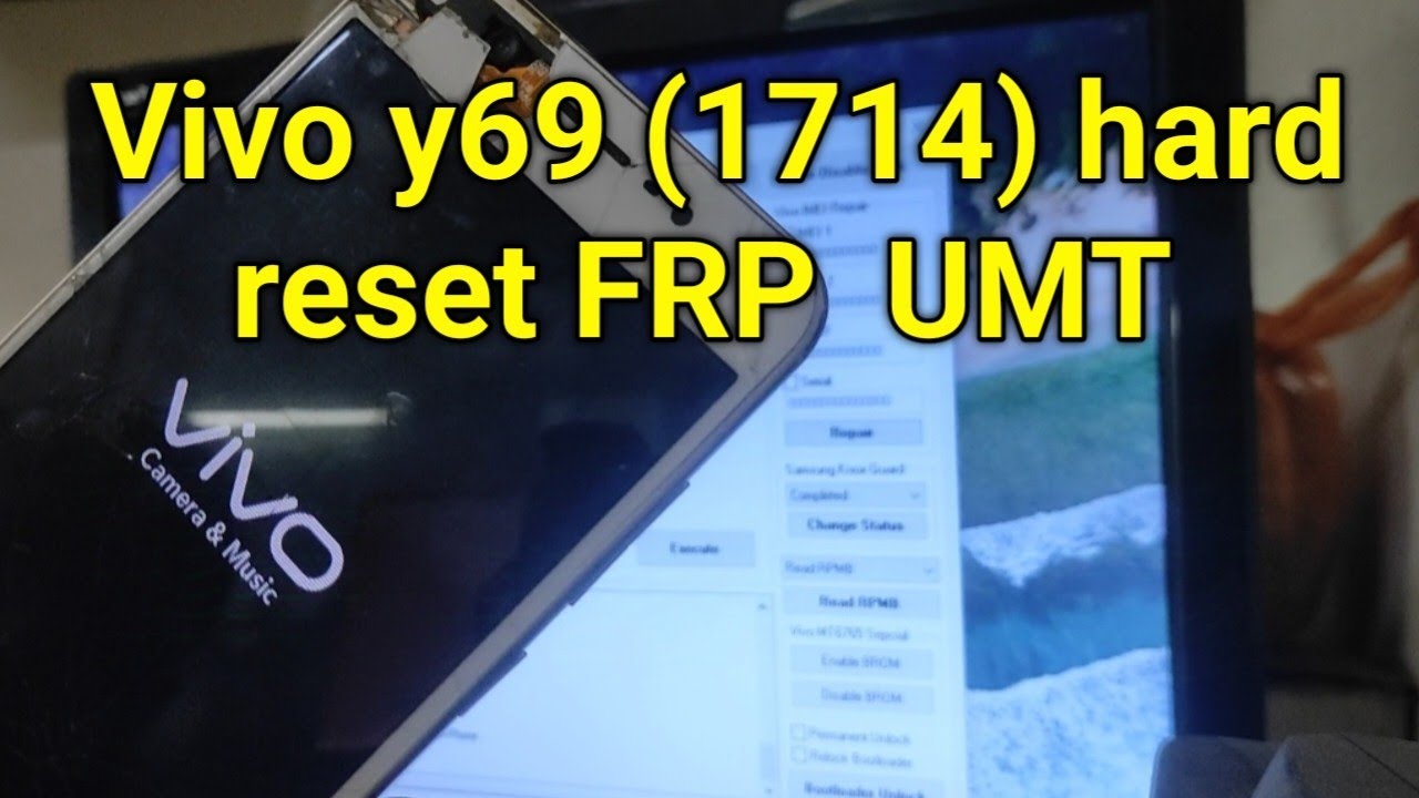 Vivo y69 (1714) hard reset FRP UMT - YouTube