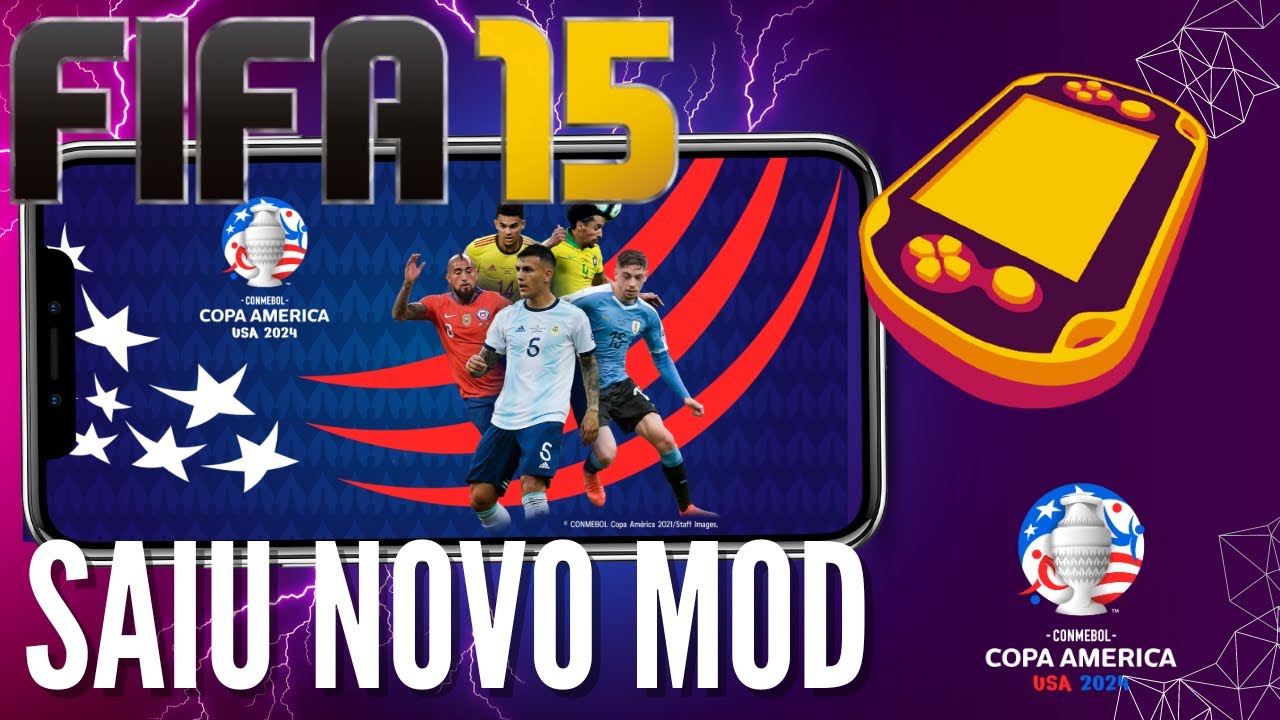 FINALMENTE MOD INCRIVEL FIFA 15 PARA VITA 3K COPA AMERICA 2024 - YouTube