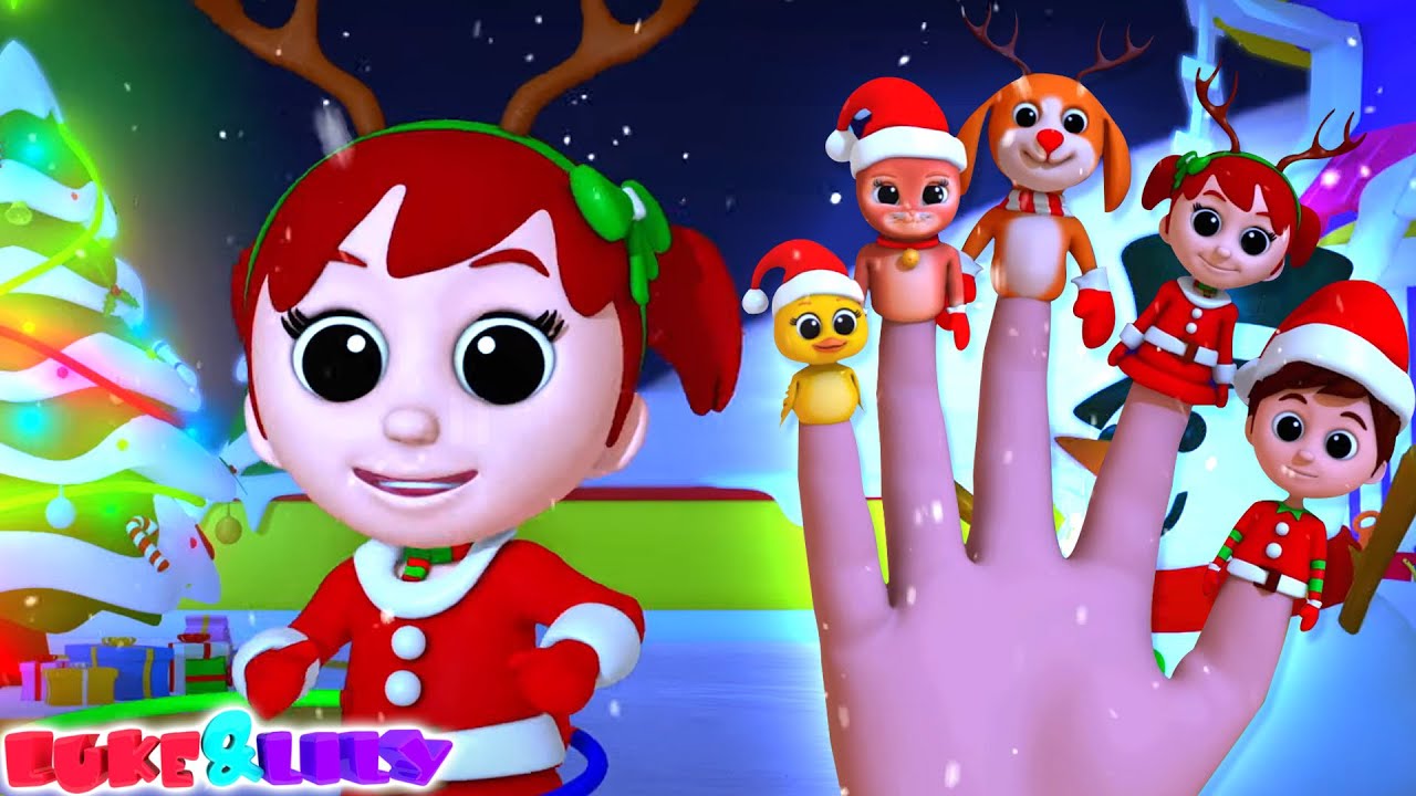 Santa Finger Family | Christmas Carols and Songs for Kids | Nursery ...