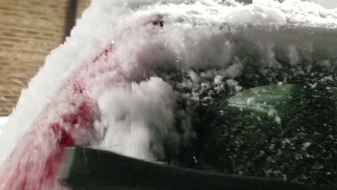 Fluffy snow in extremely cold weather - YouTube