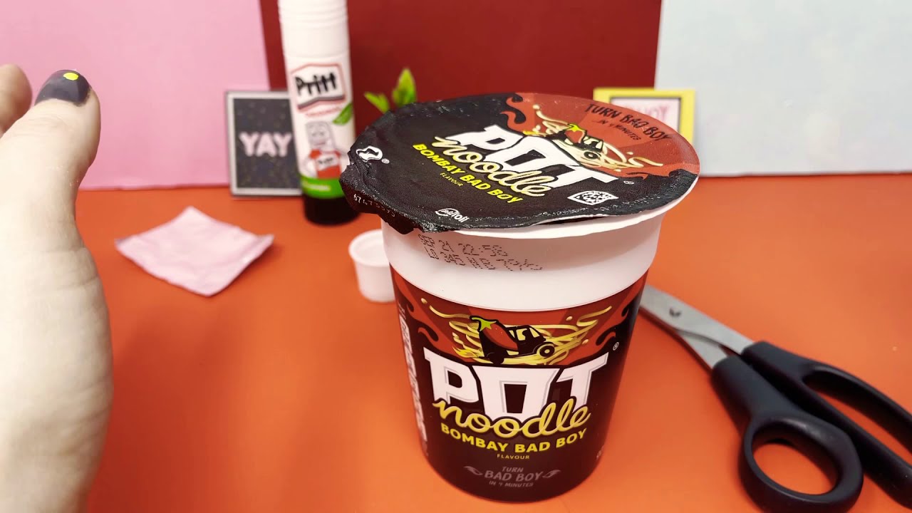Learn how to make a Miniature real Pot Noodle tutorial 🍜 #learn #howto ...
