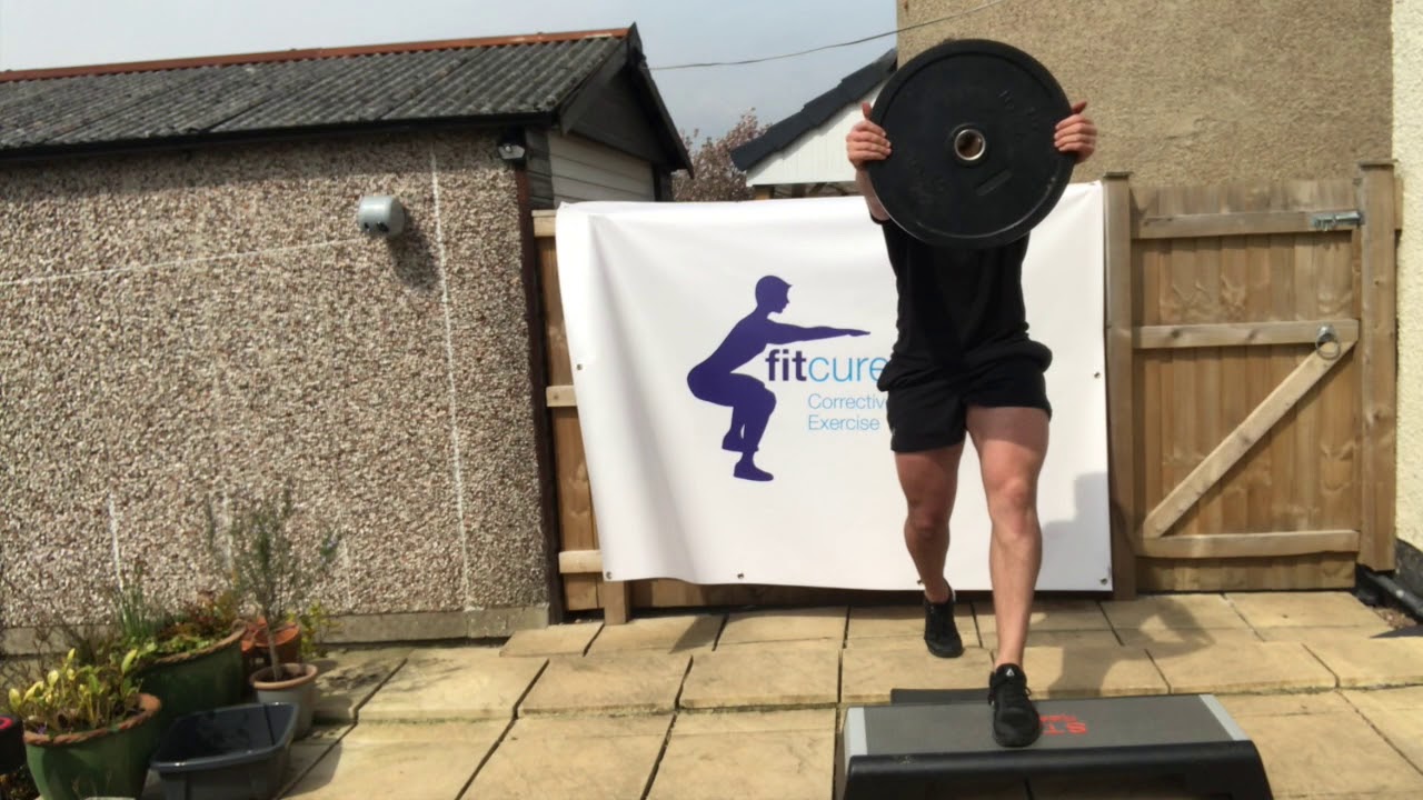 FFE Plate Reaching Split Squat - YouTube
