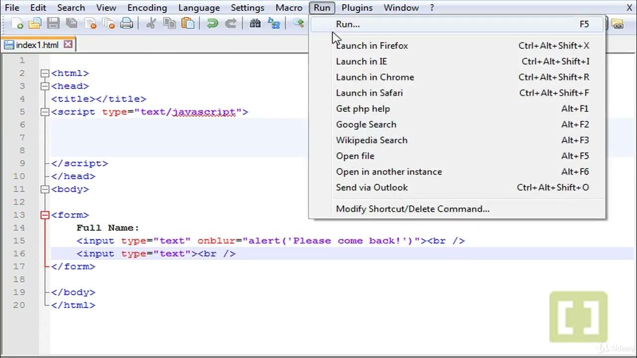 JavaScript - Lesson 32a: More Events - YouTube