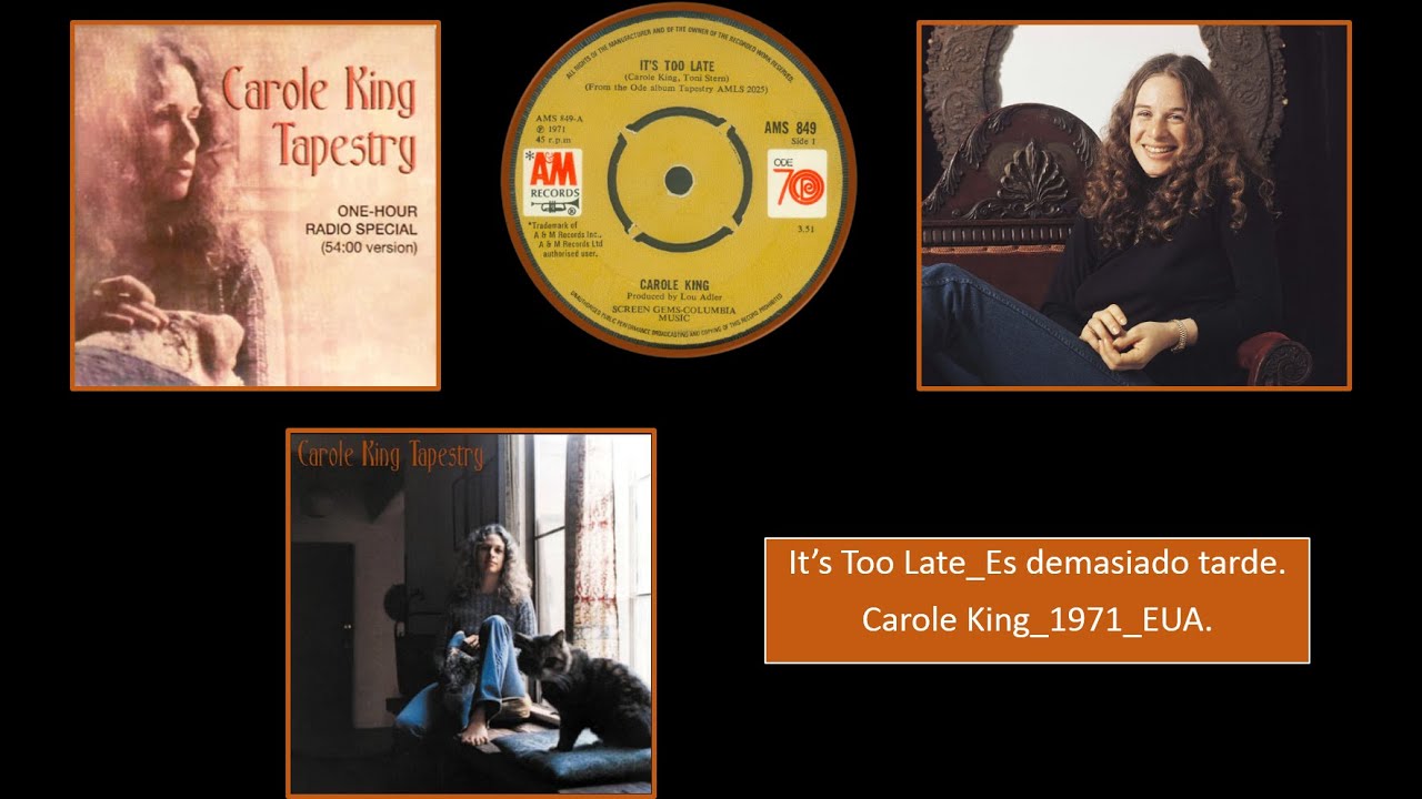 Carole King - It's Too Late extended 1971 EUA - YouTube