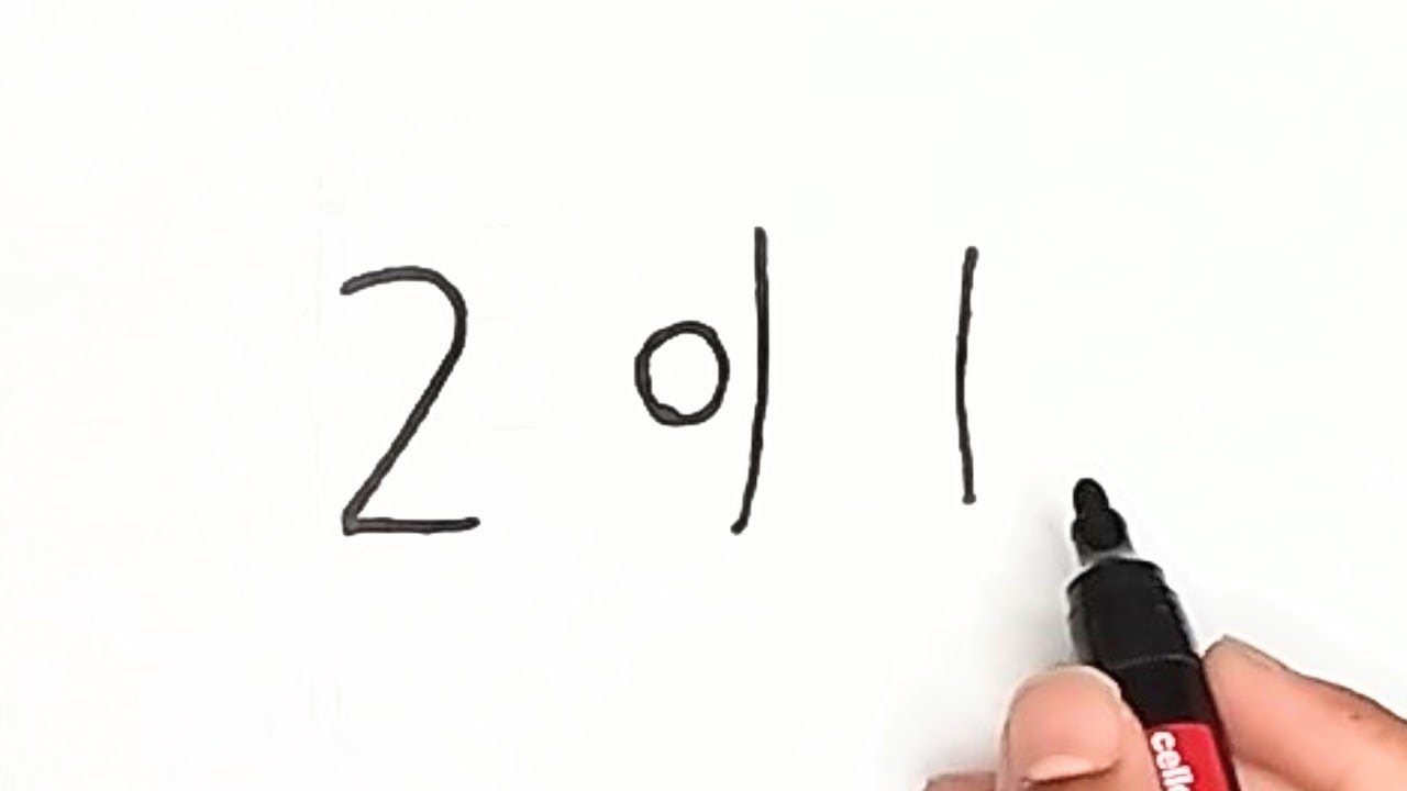 Very Easy "How to Draw Indian flag from 2011 Number | step by step ...