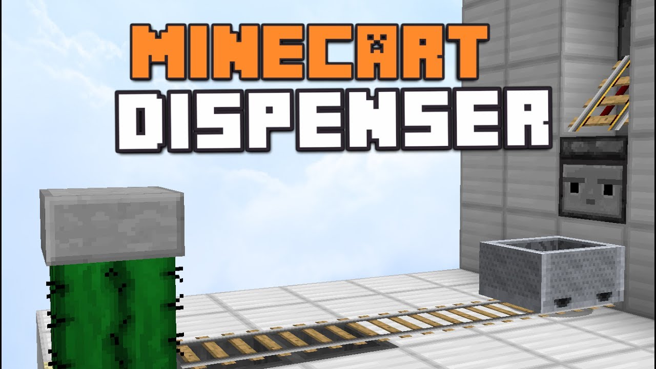 Minecraft: SMART MINECART DISPENSER! [Redstone Tutorial] - YouTube