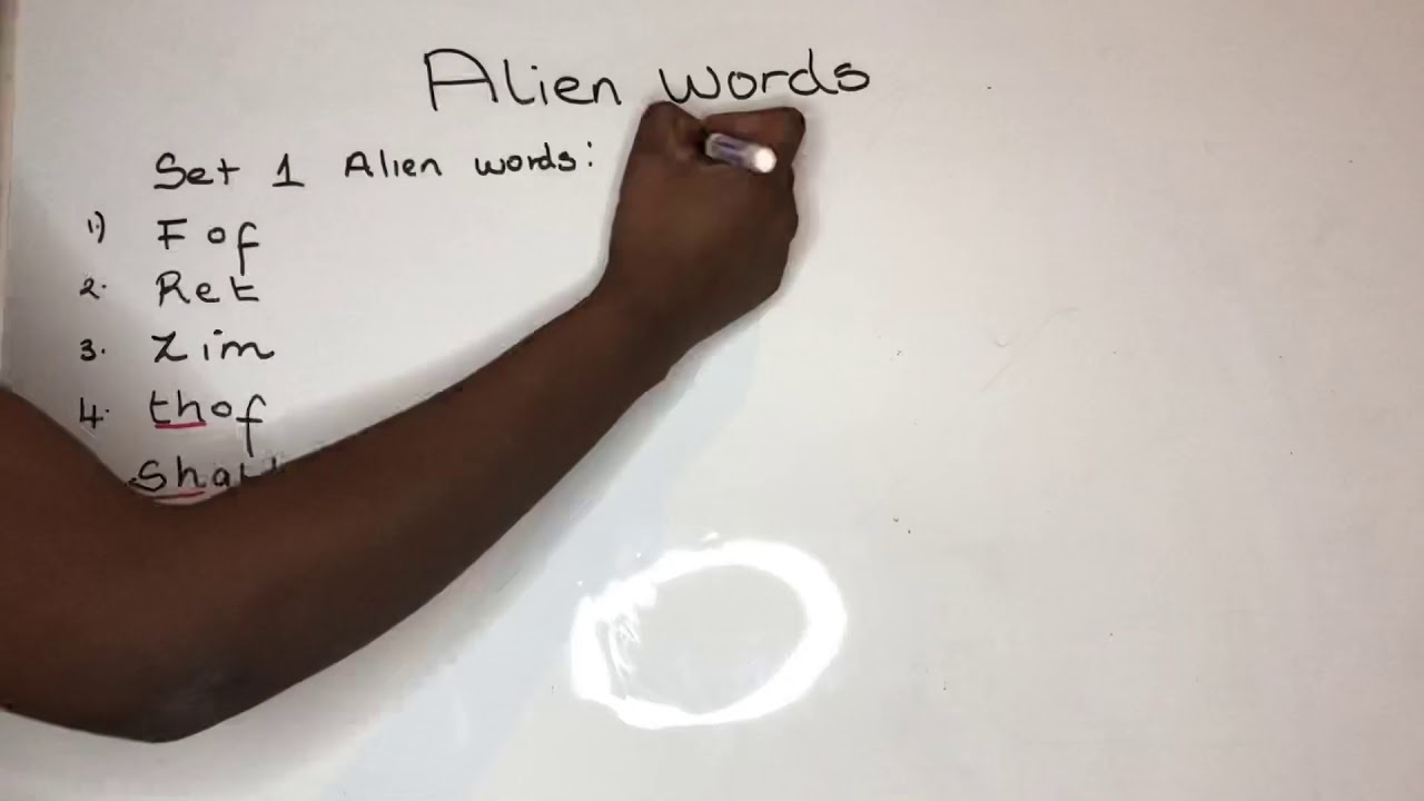 PHONICS ALIEN WORDS - SET 1, 2 AND 3 - YouTube