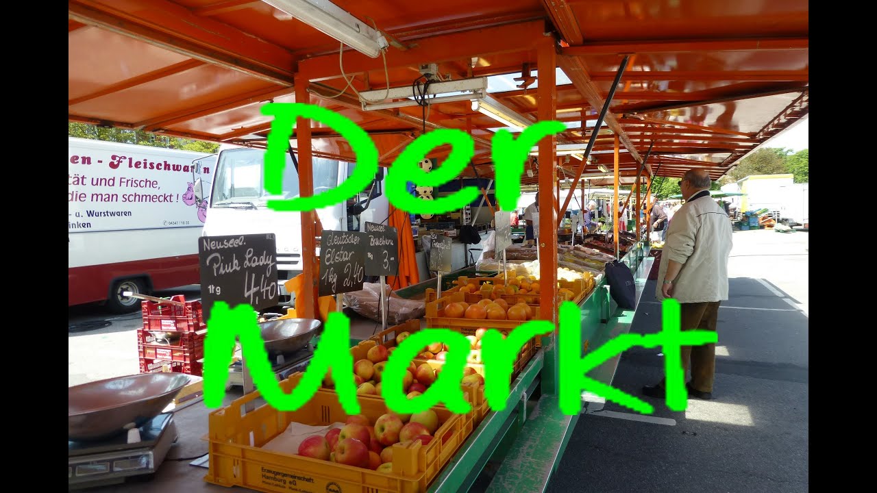Learn German: Der Markt - YouTube