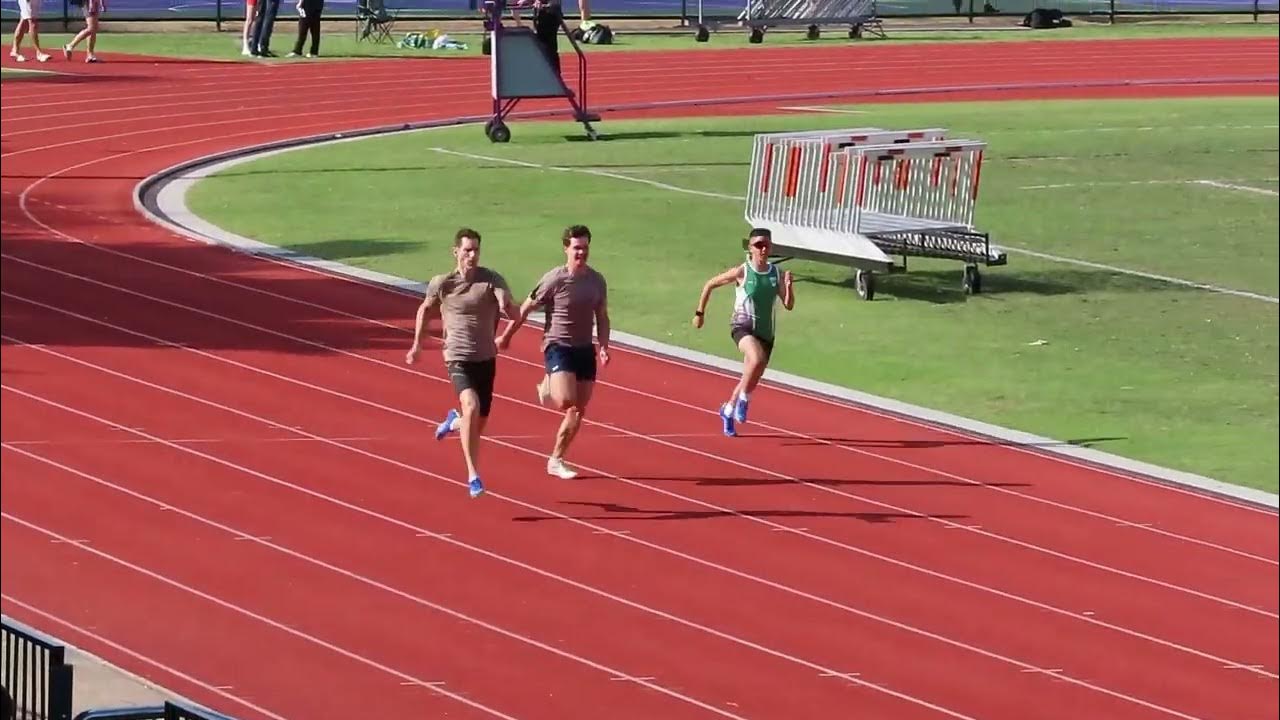 Ht 7. 100m Men, Winter Series meet 3, UQ Sports Centre 14 September 2024 - YouTube