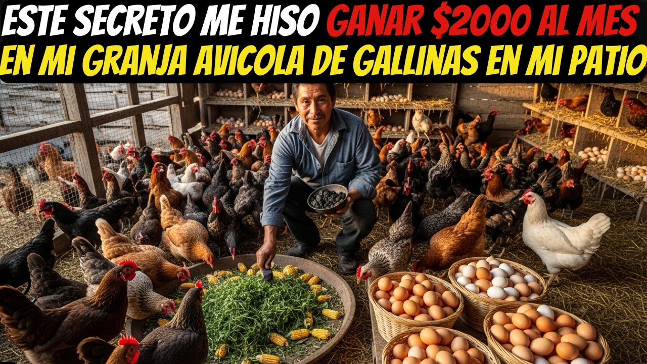 como Aprender el secreto Cómo Ganar $2000 al Mes con una Granja Avícola ...