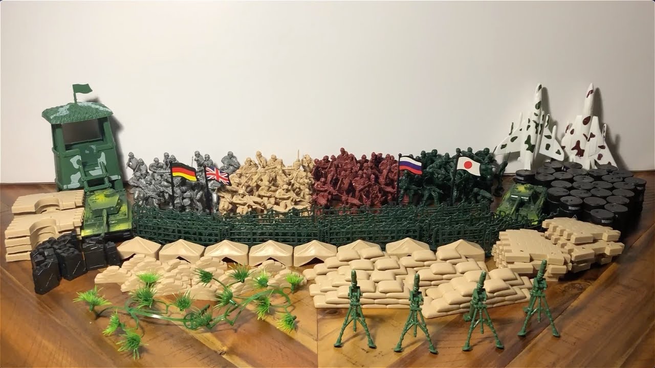 250pc PLASTIC ARMY MEN SET (Stop Motion Review) Episode 9 - YouTube