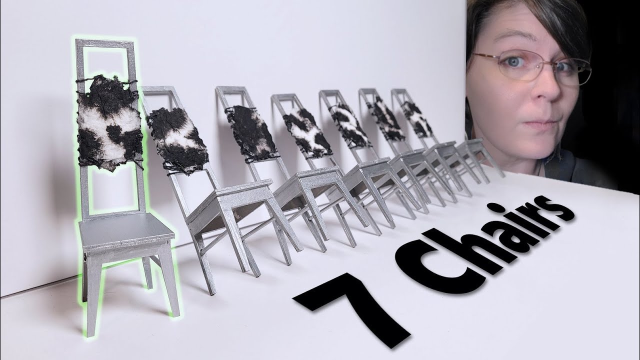 Making Chairs🪑🪑 for my BEETLEJUICE Dollhouse! (and Utensils!) - YouTube