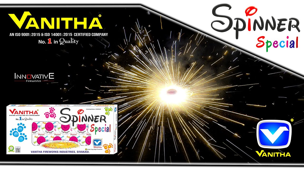 SPINNER SPECIAL - VANITHA FIREWORKS - PRODUCT VIDEO - 2025 #spinnerspecial #vanithafireworks ...