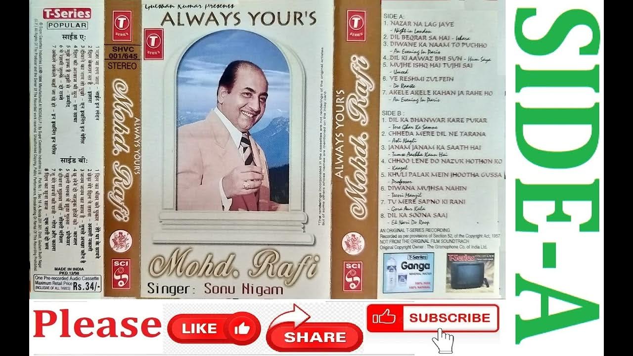 HITS OF MOHD. RAFI BY SONU NIGAM (SIDE-A) - YouTube