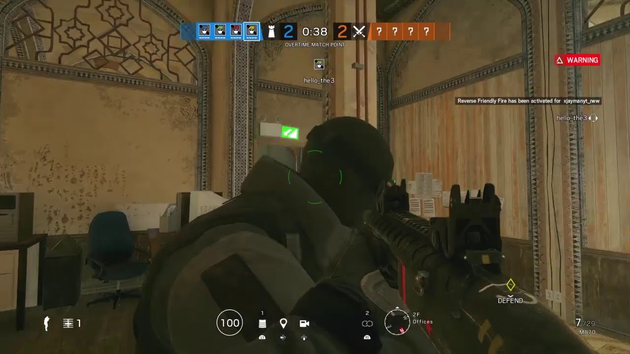 R6 m870 recruit rushing - YouTube