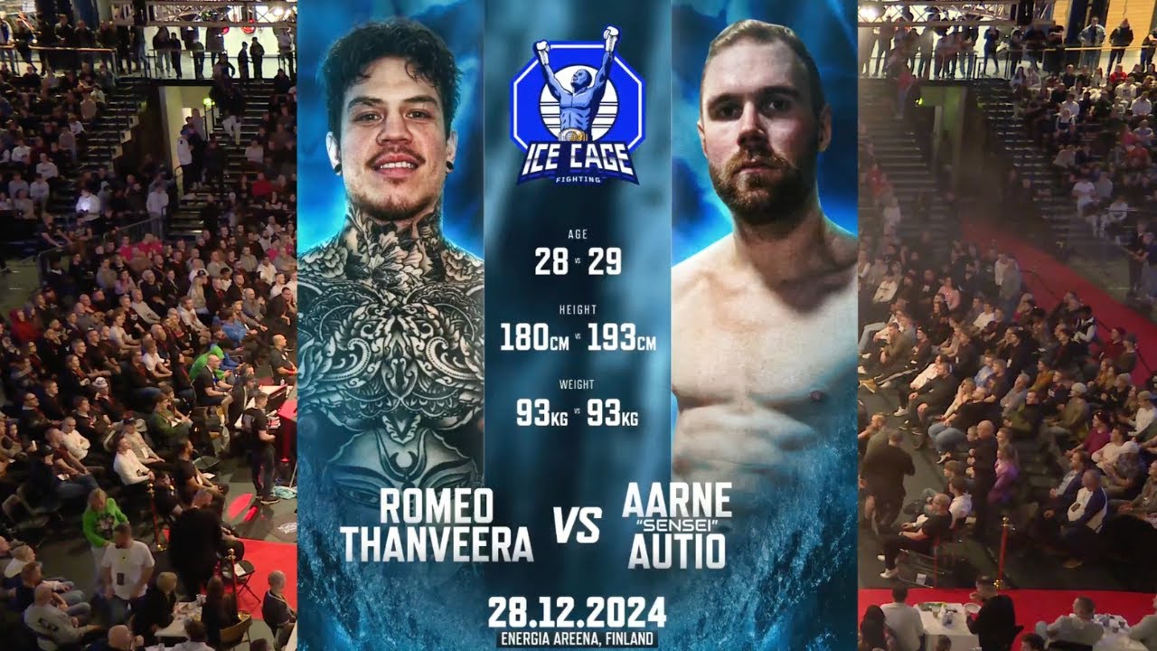 Romeo Thanveera vs Aarne Autio | FULL FIGHT | ICE CAGE 3 - YouTube