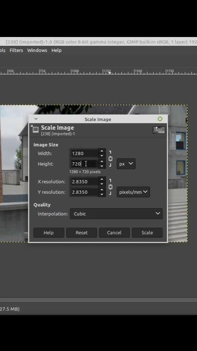 How To Resize Image Scale In Gimp #shorttutorials #shortvideo - YouTube