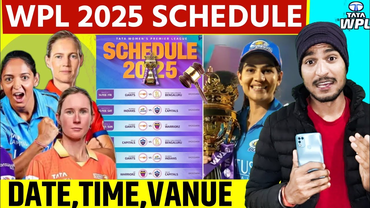 Bcci ने घोषित किया WPL 2025 का पूरा कार्यक्रम| सभी मैचों का Timetable|🔥 ...