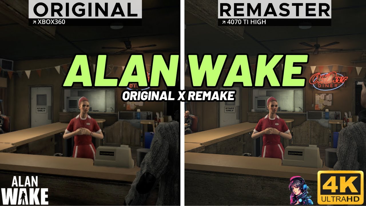 Alan Wake - Original x Remake - XBOX360 x 4070 TI 4K - Análise Gráfica ...