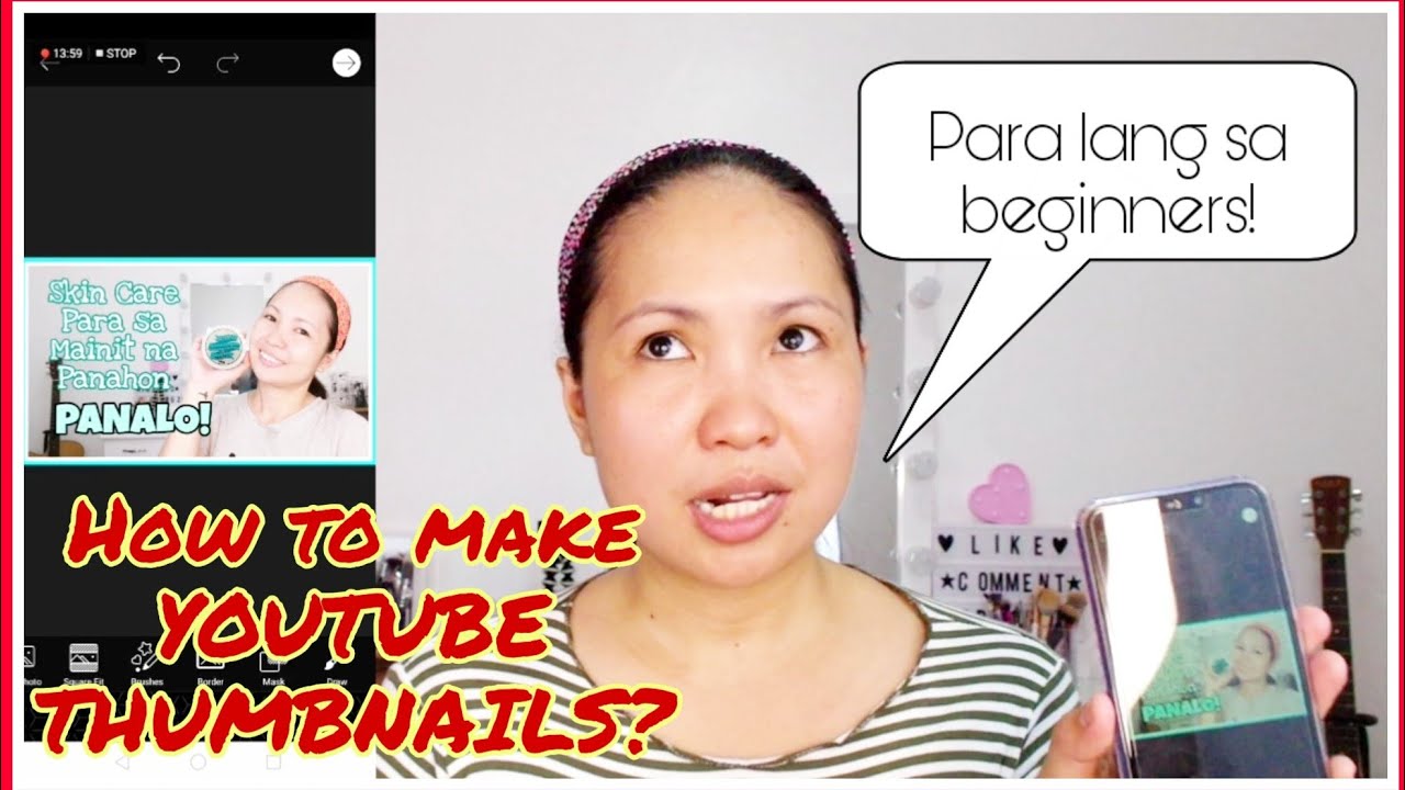 How to Make a Youtube Thumbnail using Cellphone? |Teacher Weng - YouTube