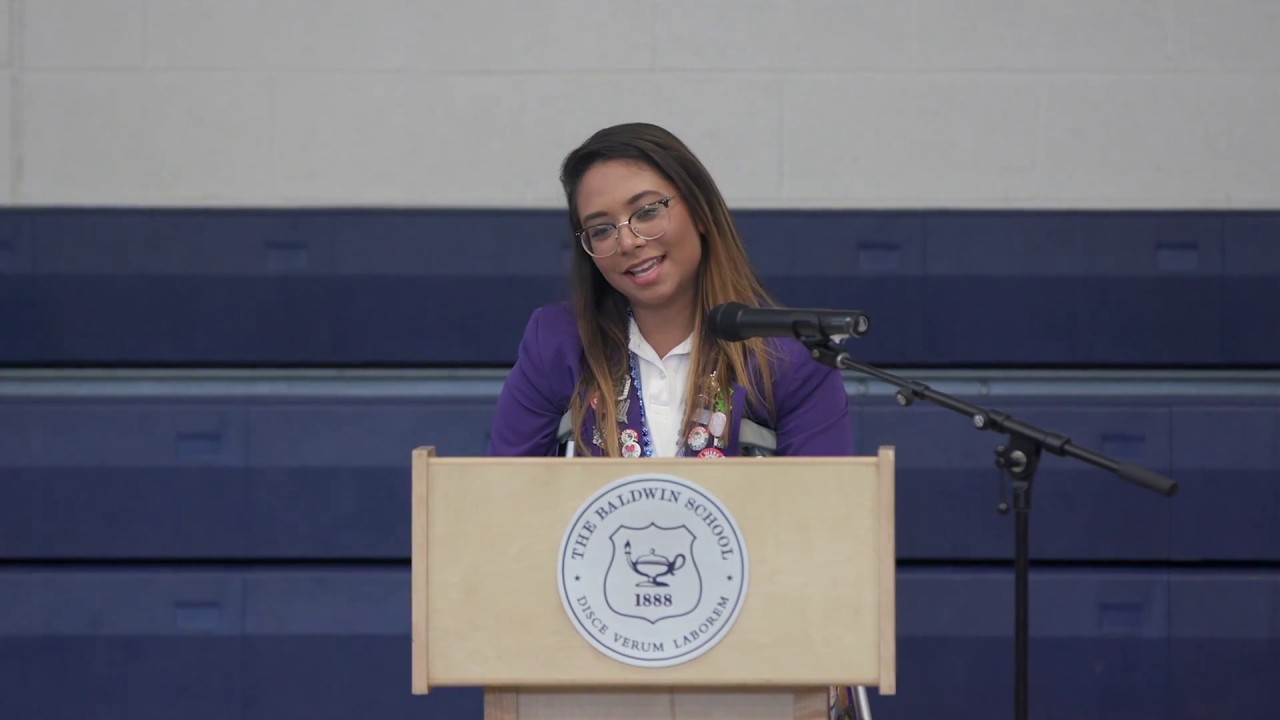 Zoya Siddiqui '19, All School Assembly (Full Speech) - YouTube