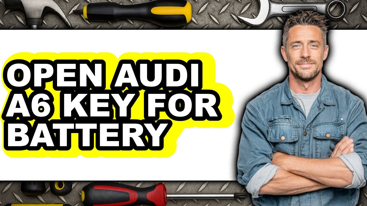 How to Open Audi A6 Key for Battery - Full Guide - YouTube