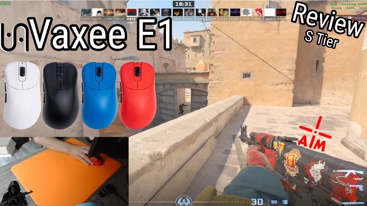 Vaxee E1 Wireless Review on CS2 DM (Esport/Fps Mouse) - YouTube