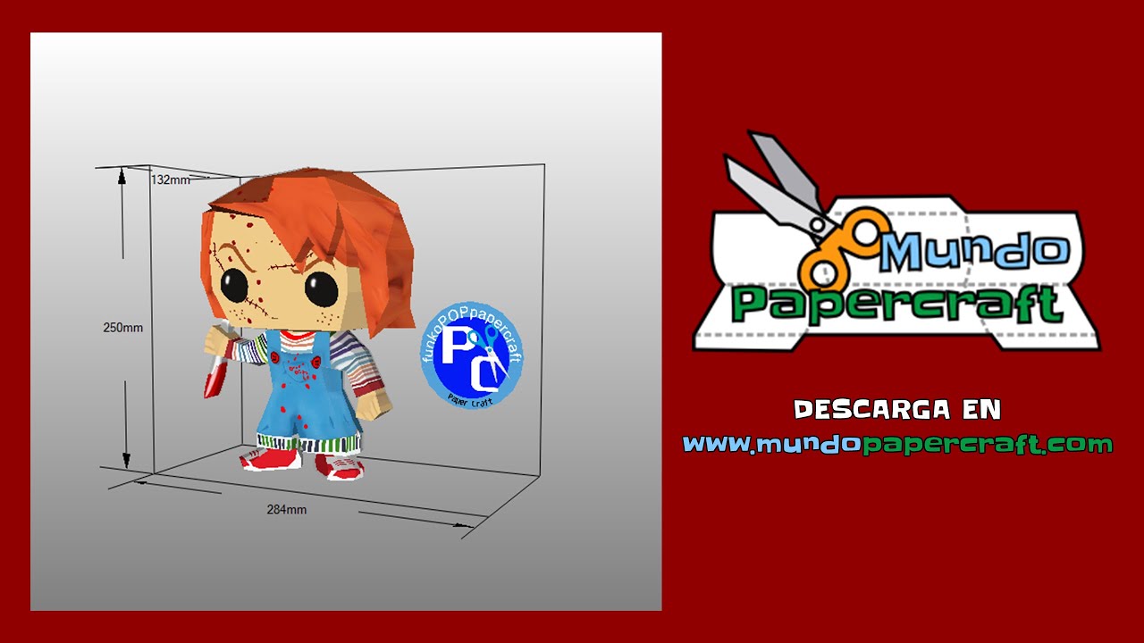 Chucky de papercraft - YouTube