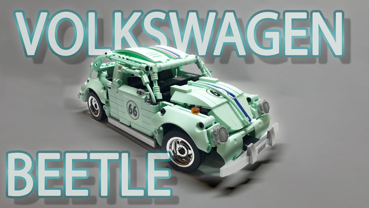 Volkswagen Beetle race car lego 1:14 Speed build 2/2 - YouTube