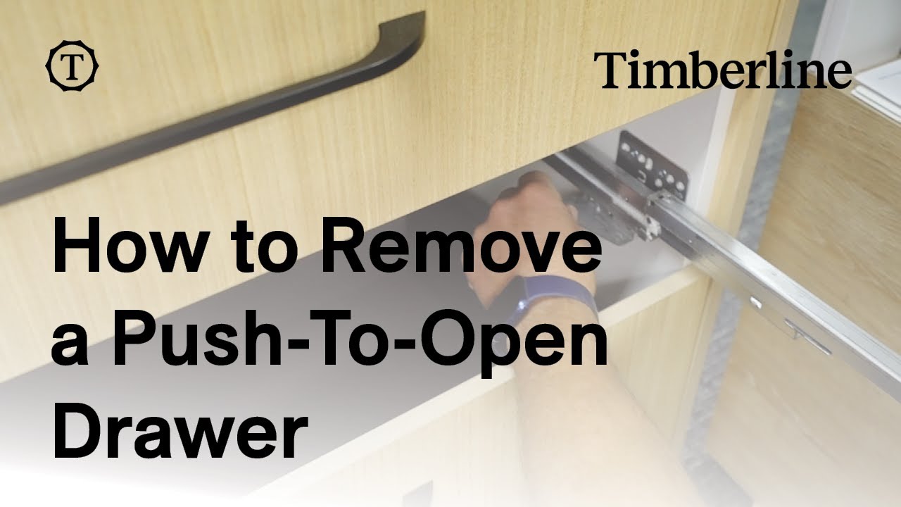 Timberline - Push-To-Open Drawer Removal and Install - YouTube