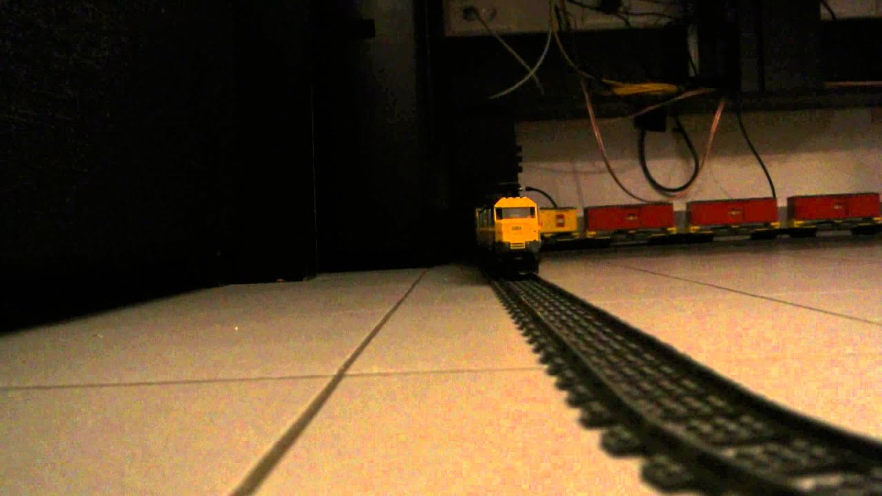 Lego Extended Yellow Cargo Train with 2 engines (7939) - YouTube