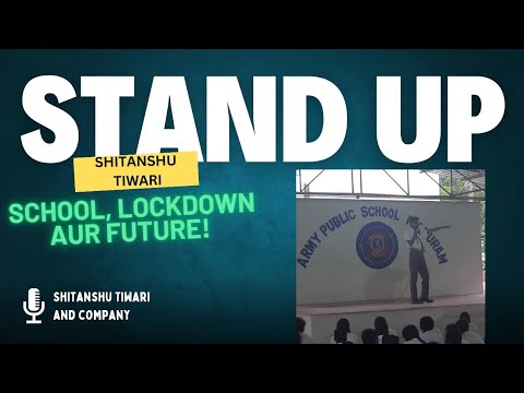 Stand-up Comedy at School🤯 | APS RK Puram | Shitanshu Tiwari # ...