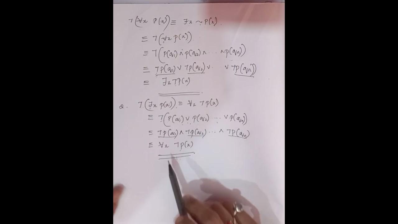 Negation of quantified statement - YouTube