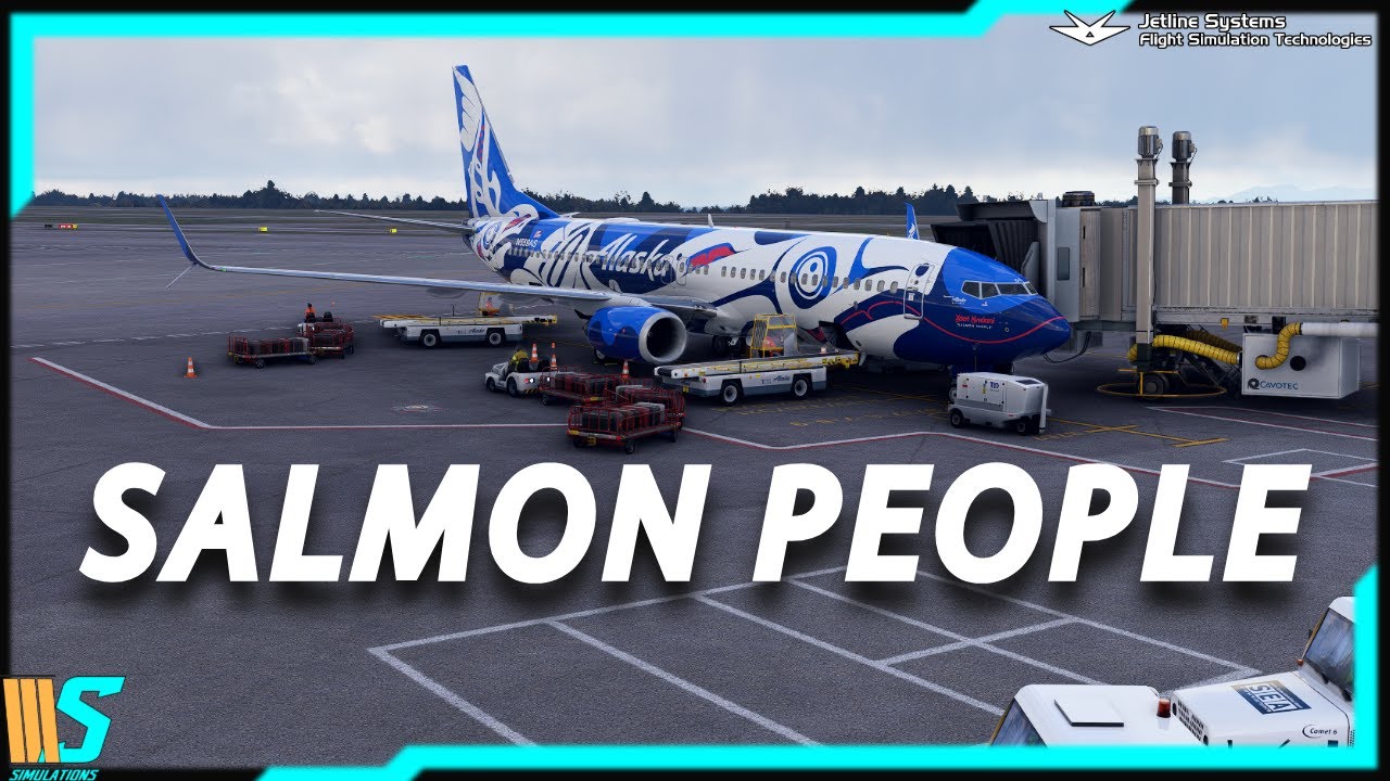 LIVE IN 4K!! FLYING SALMON PEOPLE TO VEGAS | ALASKA B738 OPS | SEA ...