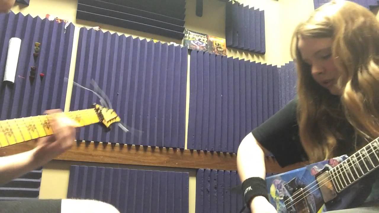 Mike Willard and guitar student play Holy Wars by Megadeth - YouTube