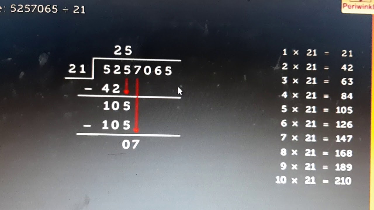 Std 6 Mathematics .division of large numbers - YouTube