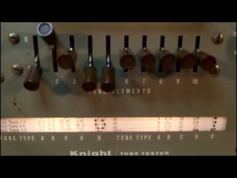 DERB - Knight 600 tube tester - Closer look-test - YouTube