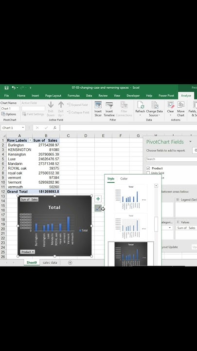 Pivot Chartand Table Shorts Msexcel Exceltutorial Excel Exceltips Office365 Trending Viral